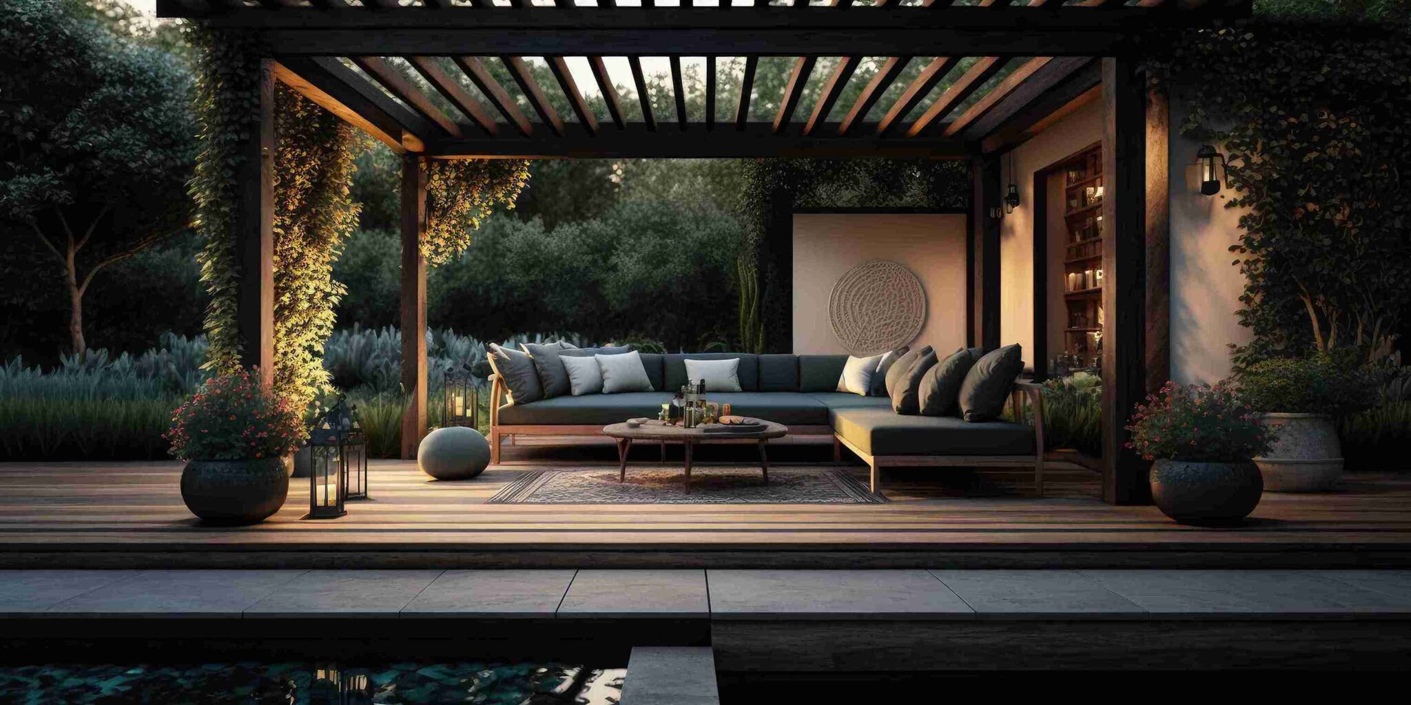 Überdachte Terrasse dekorieren: Ideen für eine stilvolle und praktische ...